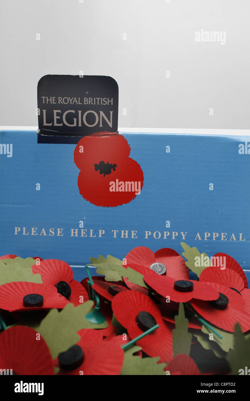 image of red poppies commemorating world war Stock Photo - Alamy
