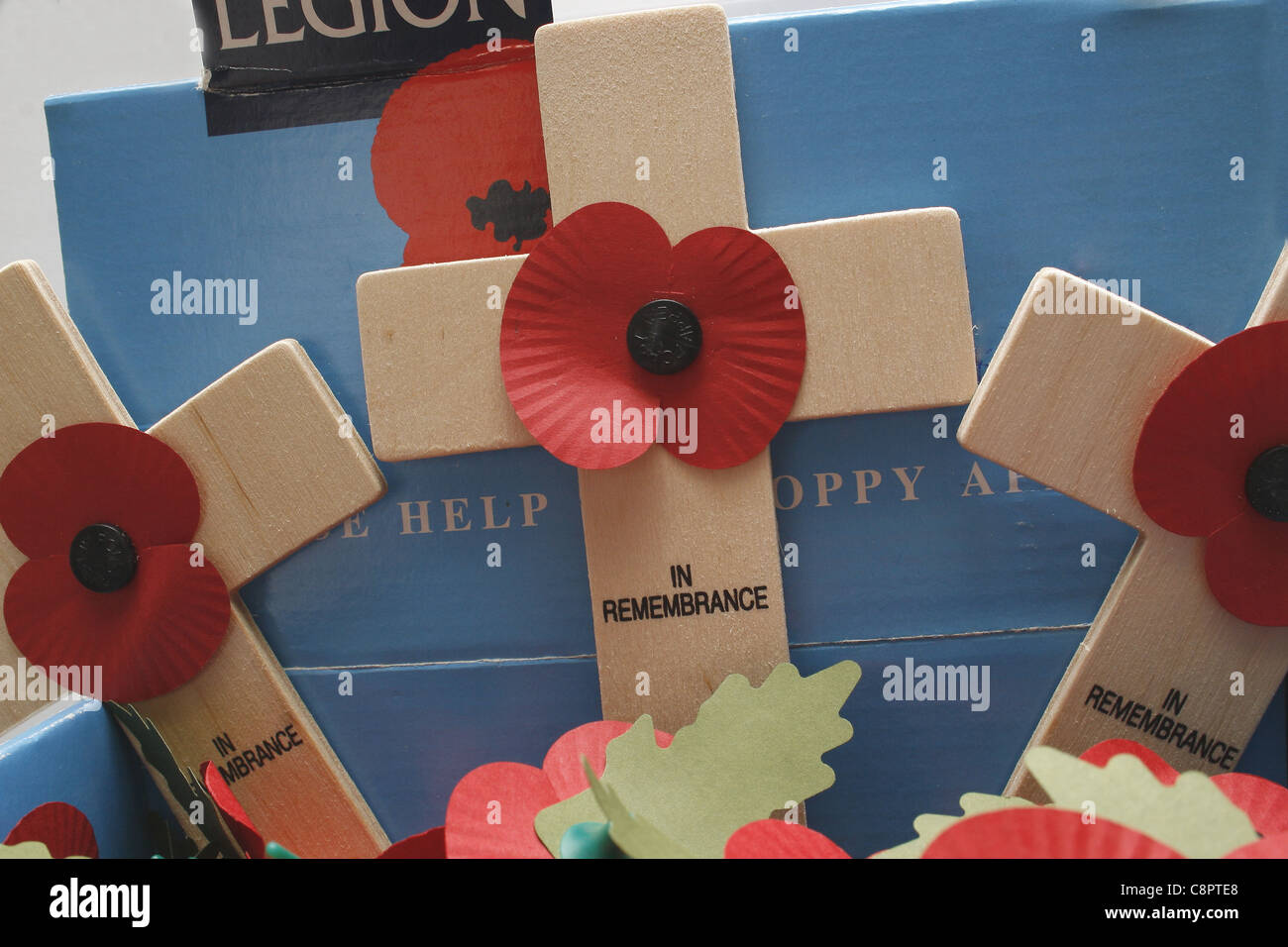 image of red poppies commemorating world war Stock Photo - Alamy