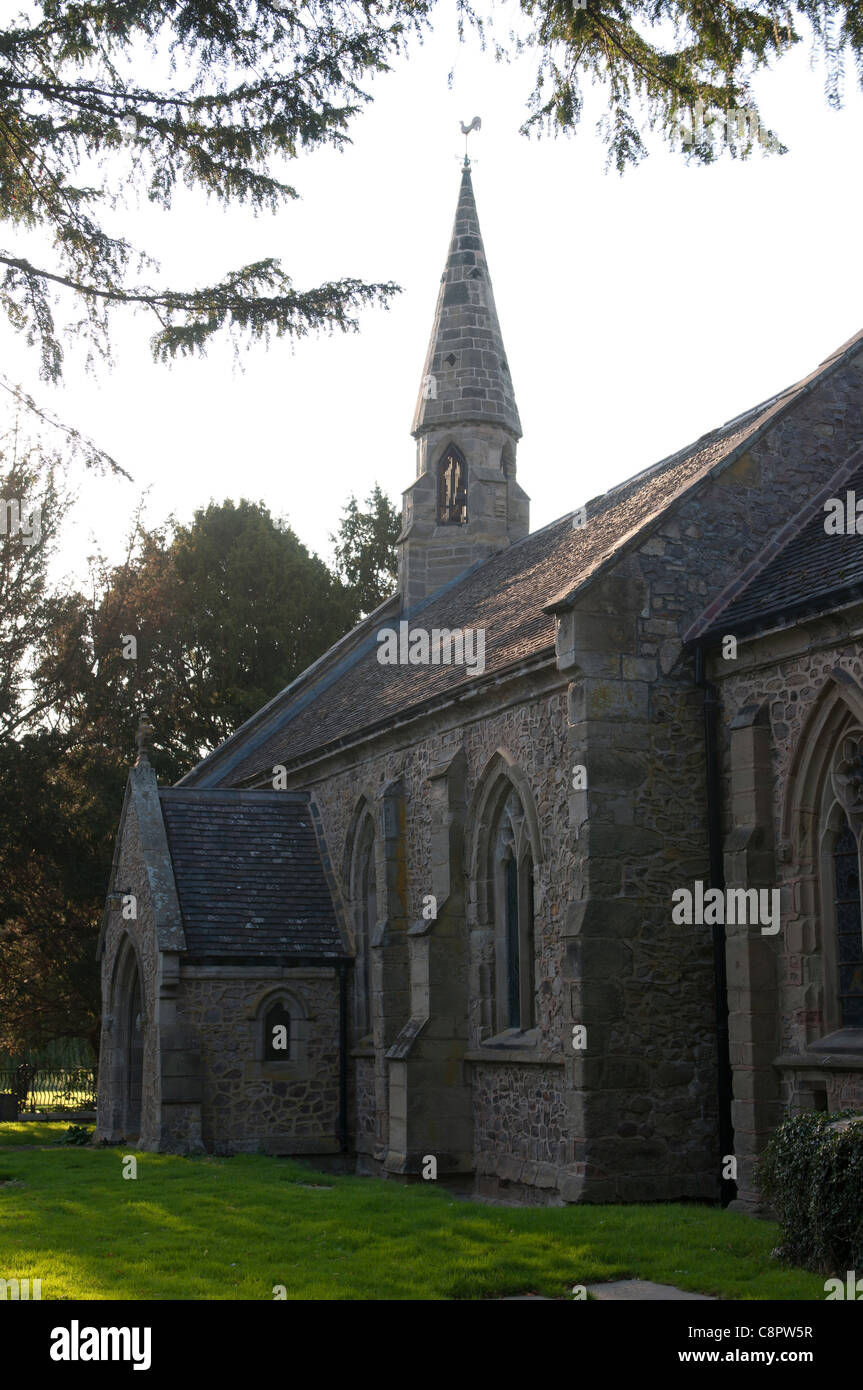 St. Theobald and St. Chad`s Church, Caldecote, Warwickshire, England ...
