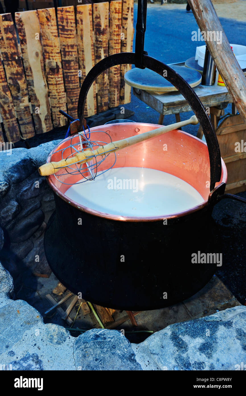 Swiss cheese milk dairy cauldron hi-res stock photography and images ...