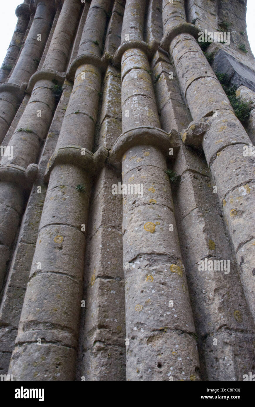 Great Britain, Wales, Strata Florida Abbey, Detail of stone arch Stock ...
