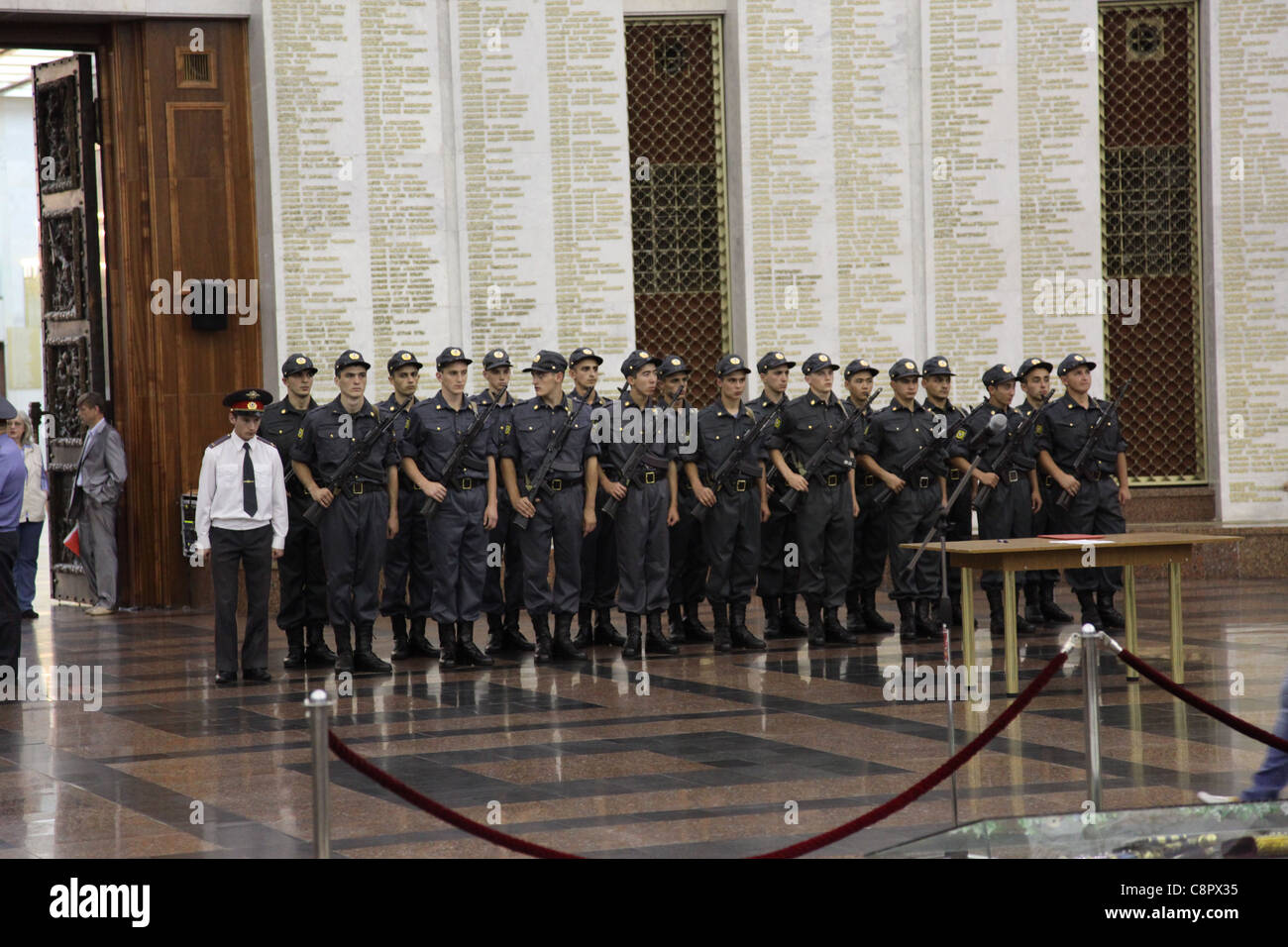Moscow. Russian Police soldiers Stock Photo - Alamy