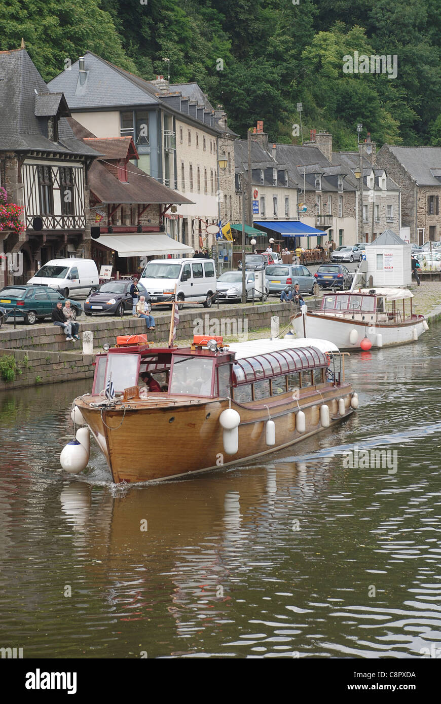 France, Brittany, Dinan, boats on the River Rance Stock Photo - Alamy