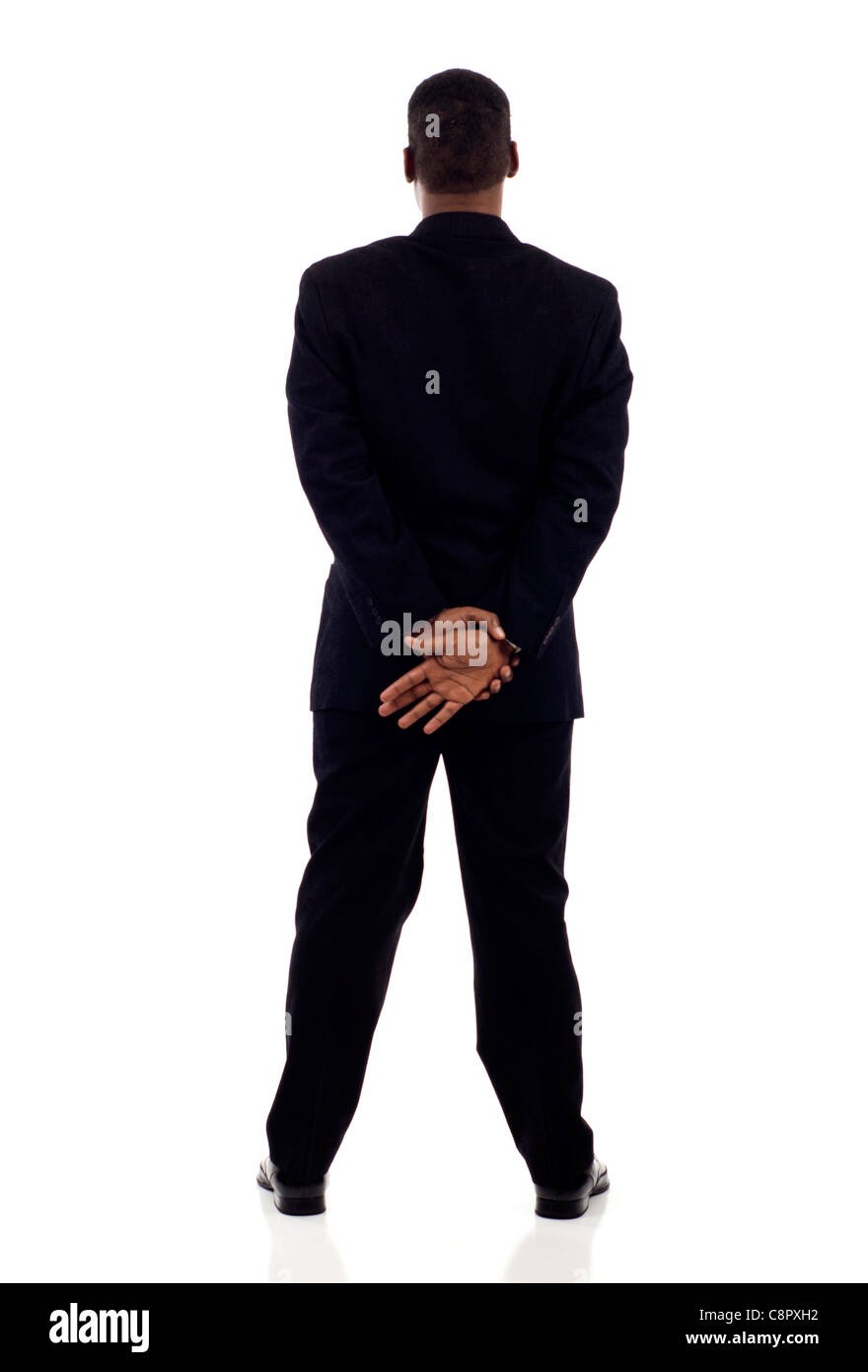 Black Man Standing Back