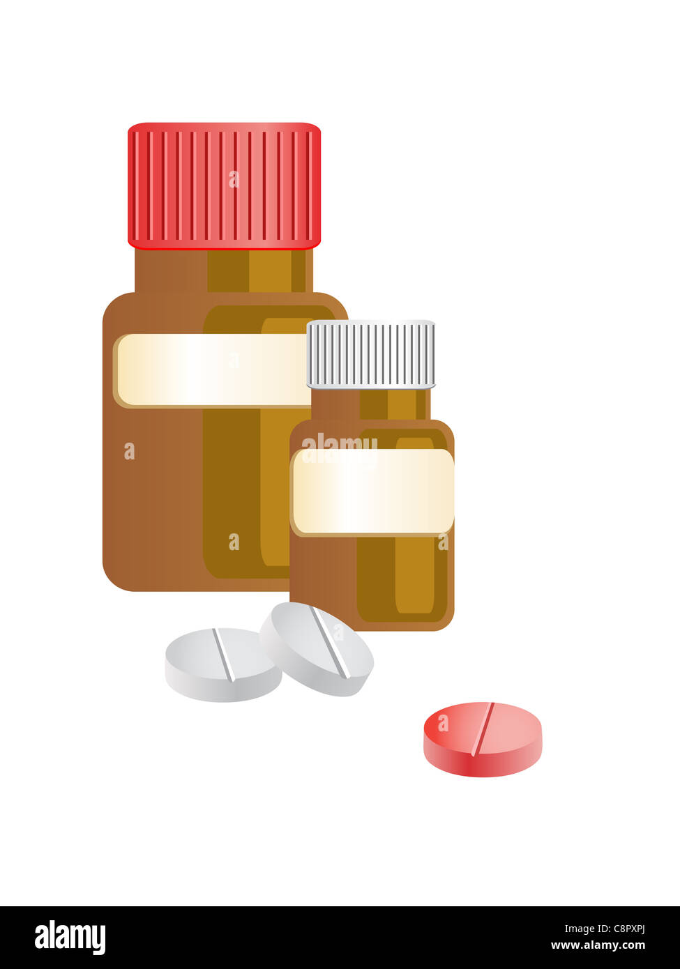 Biology medical capsule medicine Cut Out Stock Images & Pictures - Alamy
