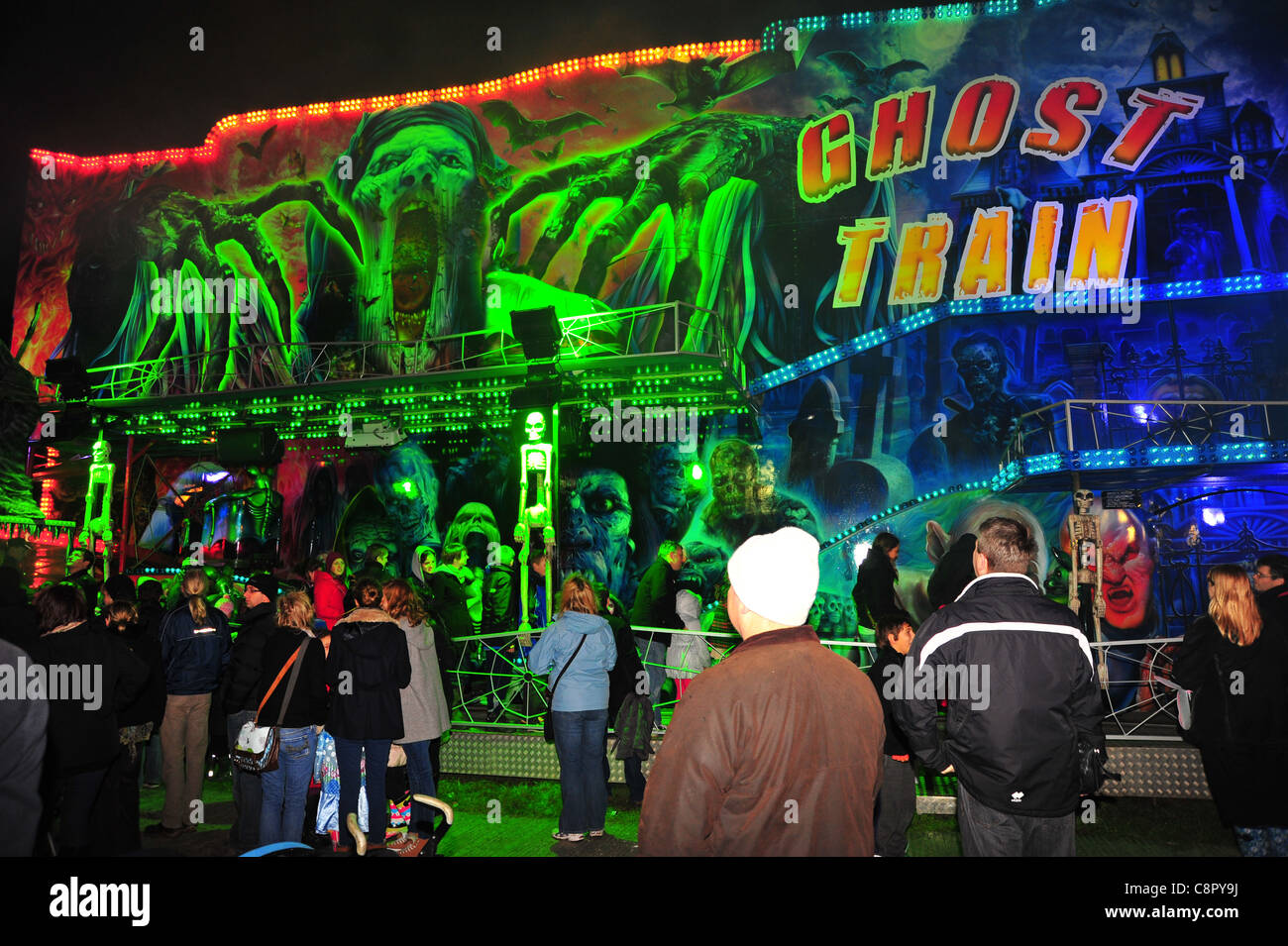 Ghost train ride funfair ride hi-res stock photography and images - Alamy