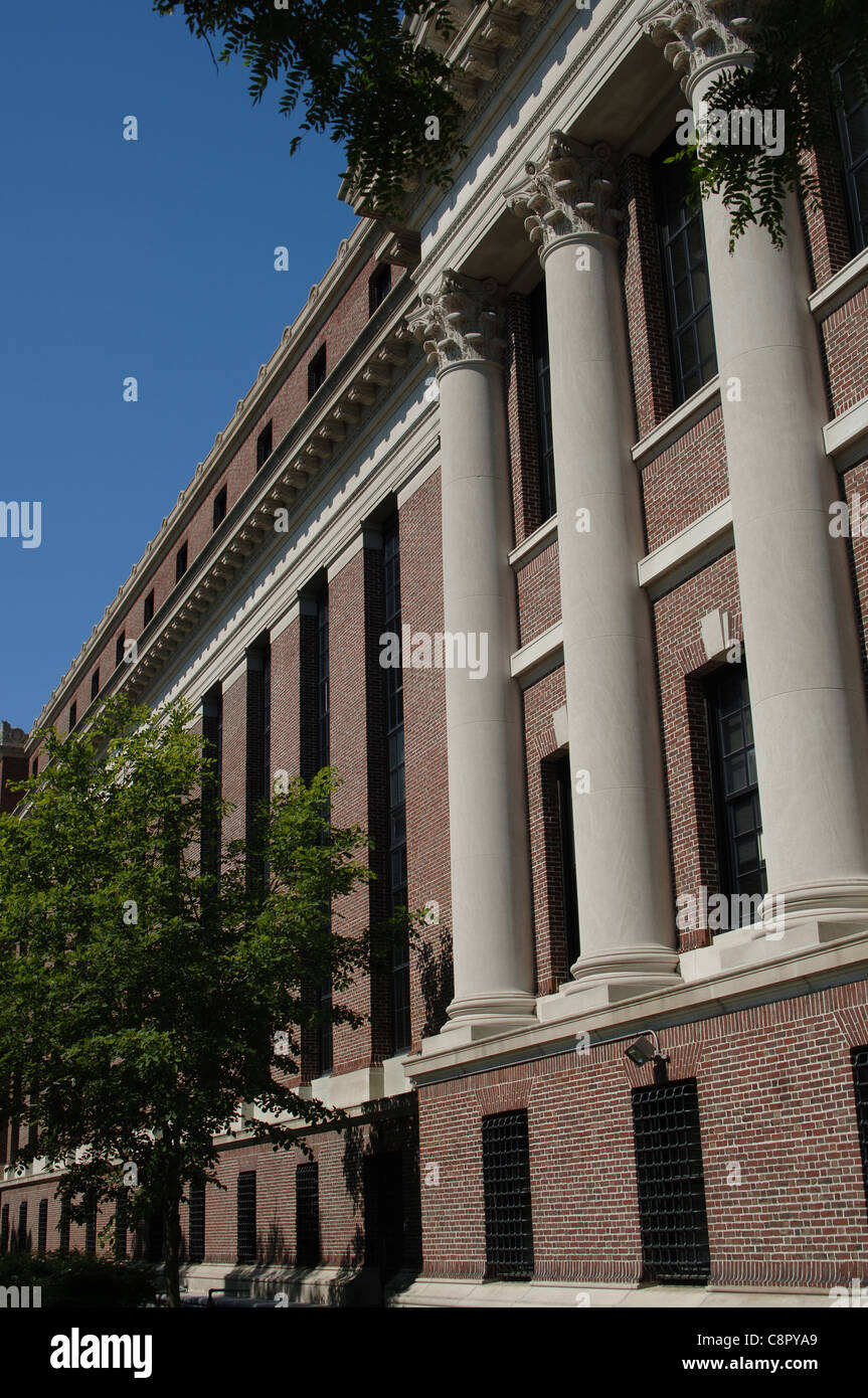Harvard University. Partial view of one of its buildings. Cambridge ...