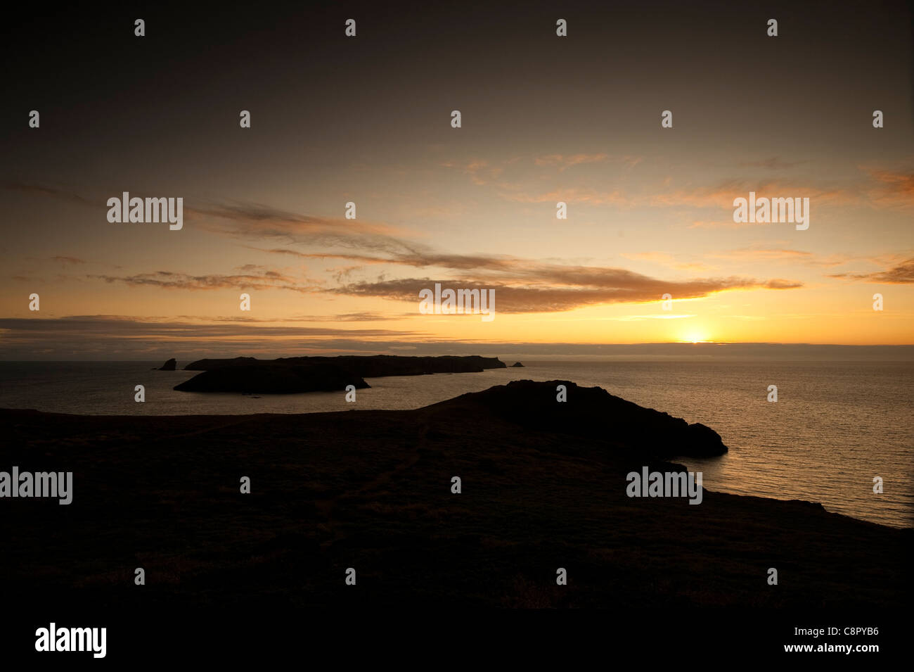 Pembrokeshire sunset hi-res stock photography and images - Alamy