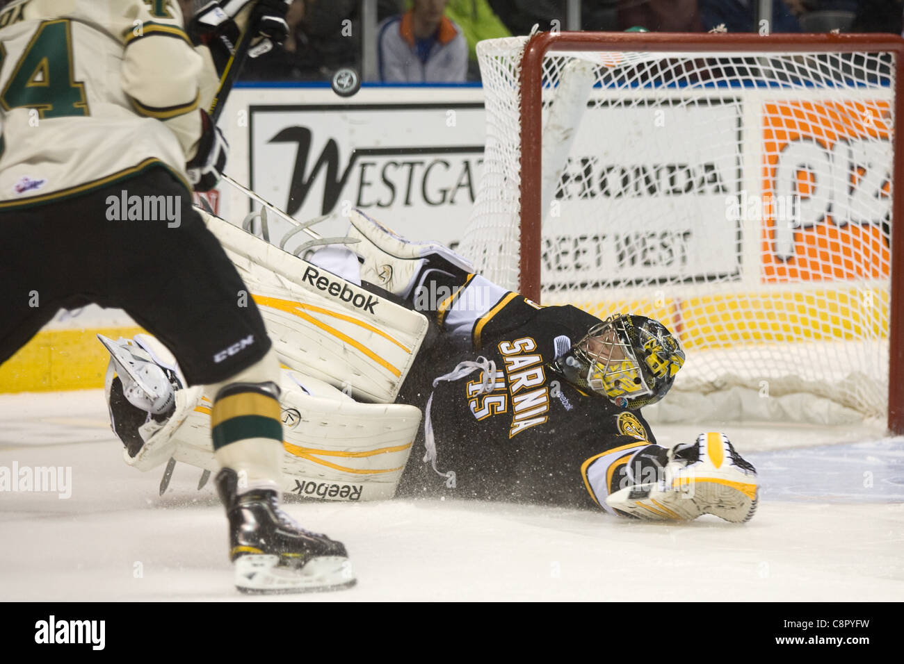 Ice Hockey Goalie Scoring High Resolution Stock Photography and Images ...