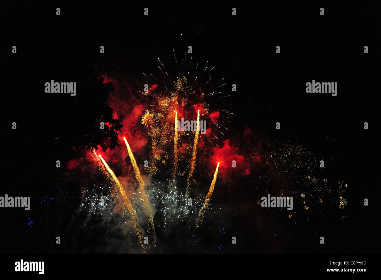 Firework rocket bonfire hi-res stock photography and images - Alamy