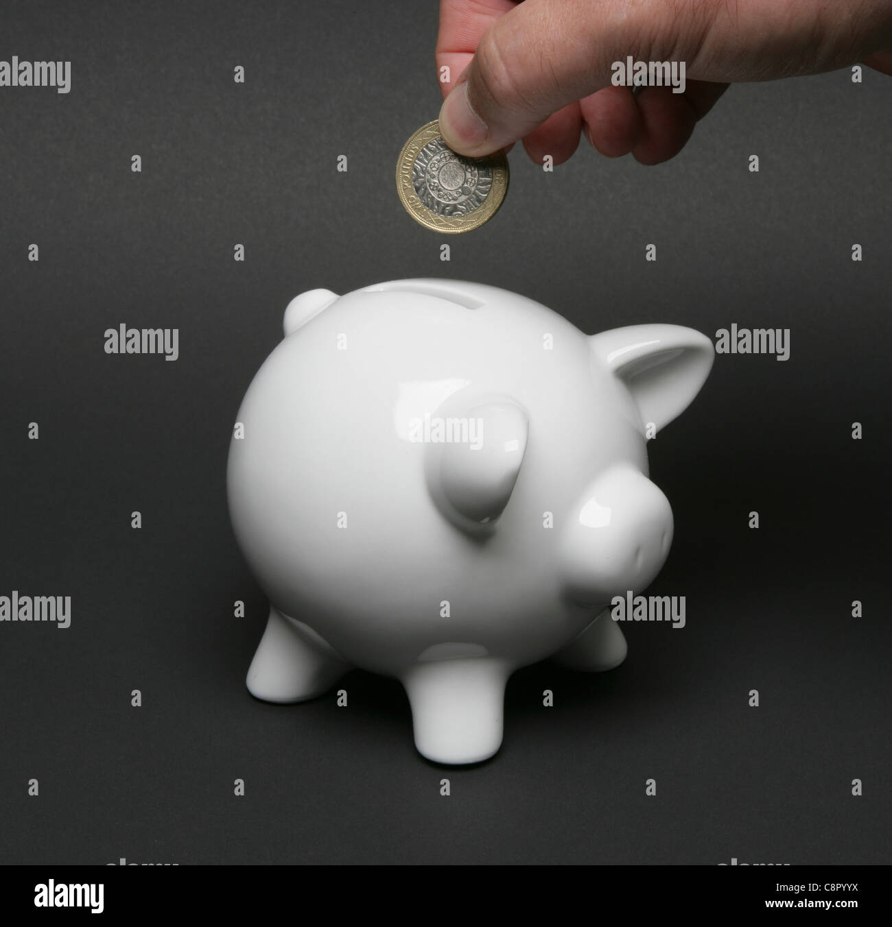 piggy-bank & coins Stock Photo - Alamy