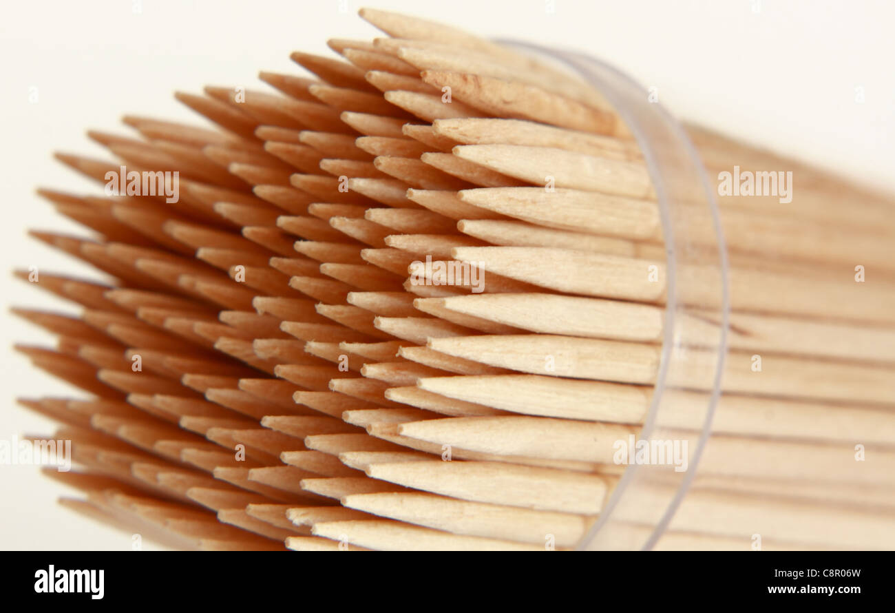 Wooden toothpicks hi-res stock photography and images - Alamy