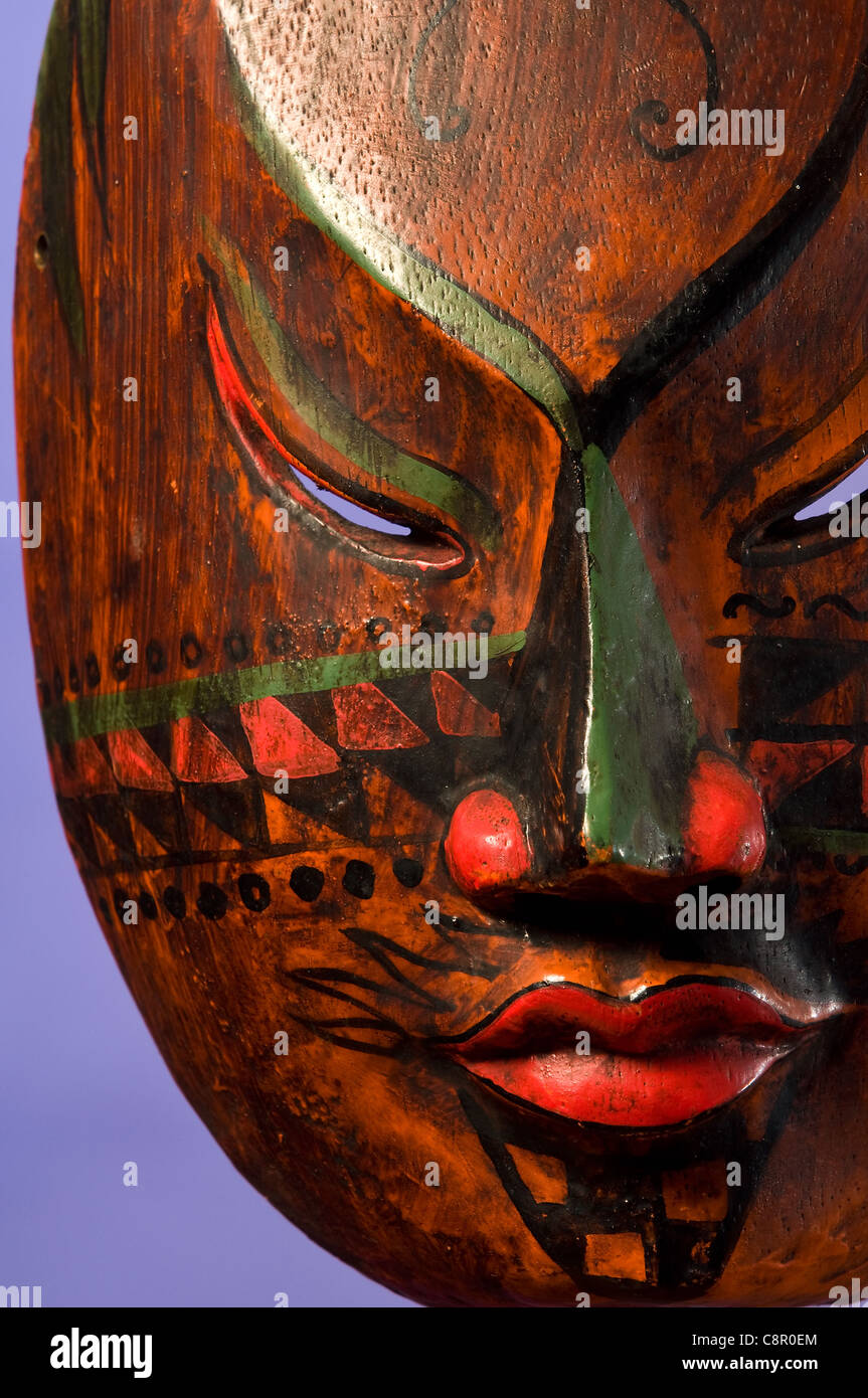 Balinese dance mask in studio setting Stock Photo - Alamy