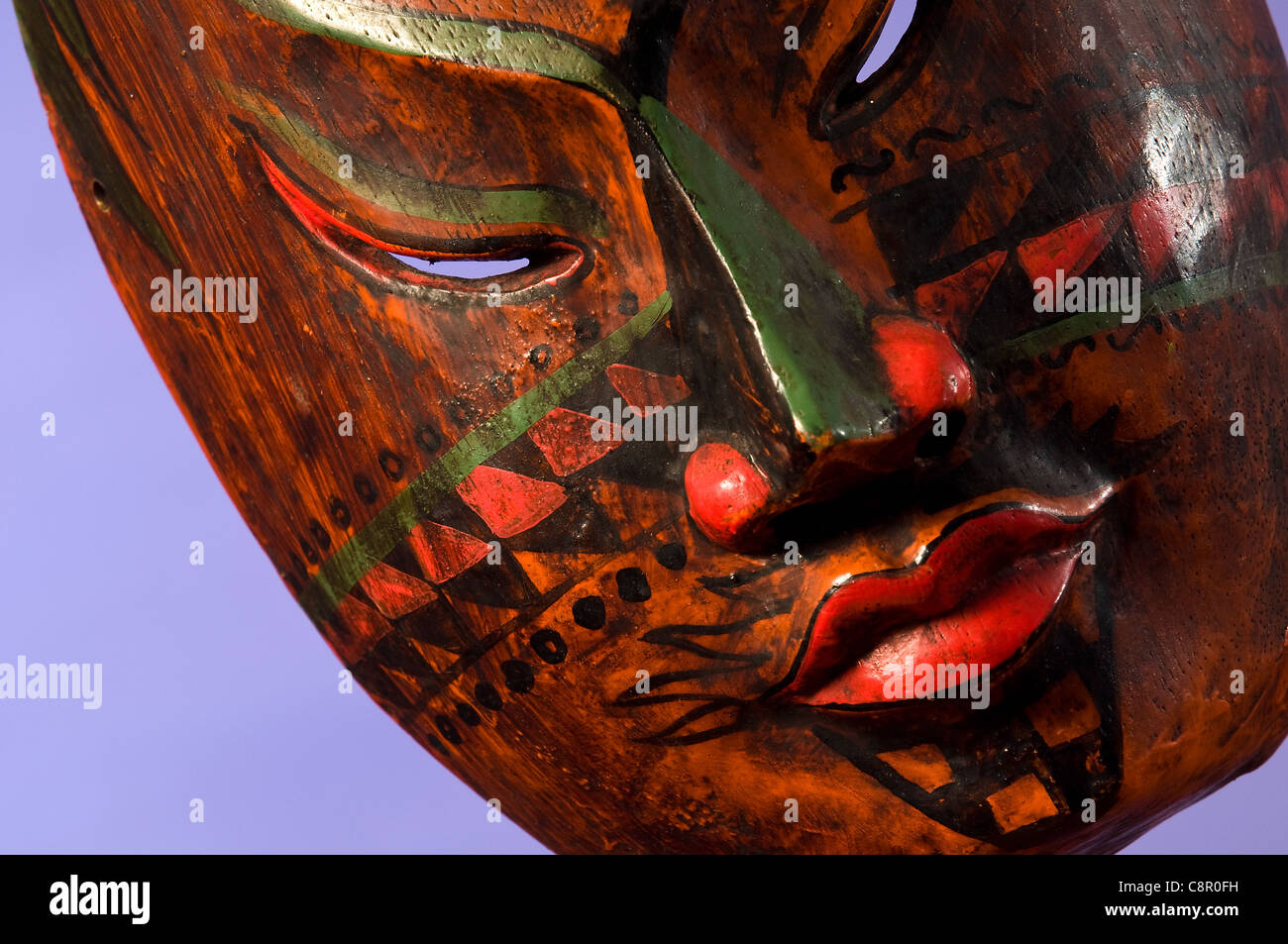 Balinese dance mask in studio setting Stock Photo - Alamy