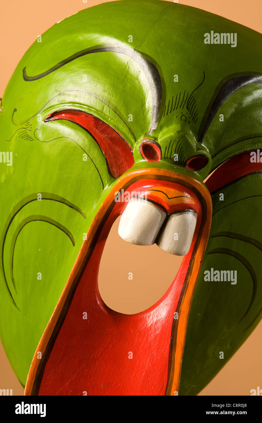 Balinese dance mask in studio setting Stock Photo - Alamy