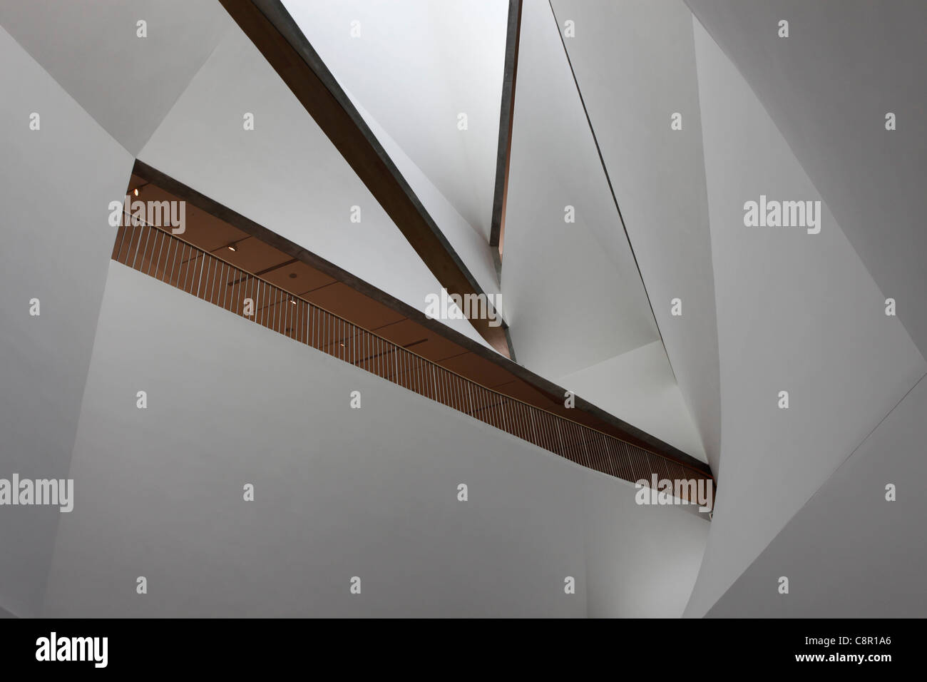 Interior of the Herta and Paul Amir wing building of the Tel Aviv ...