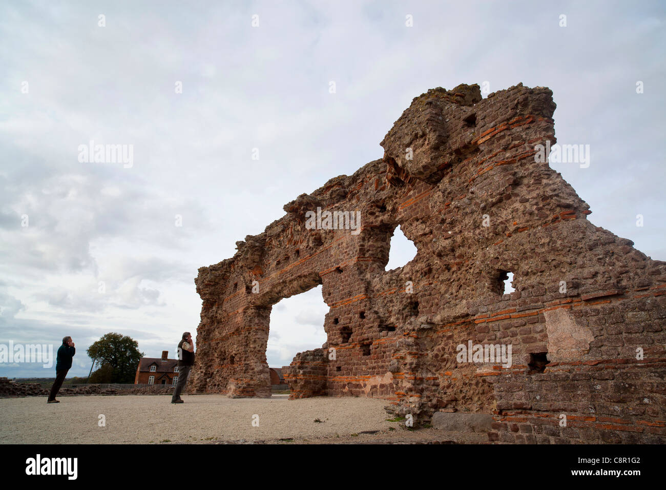 The Old Work, a fragment of the Roman Basilica wall still standing at ...