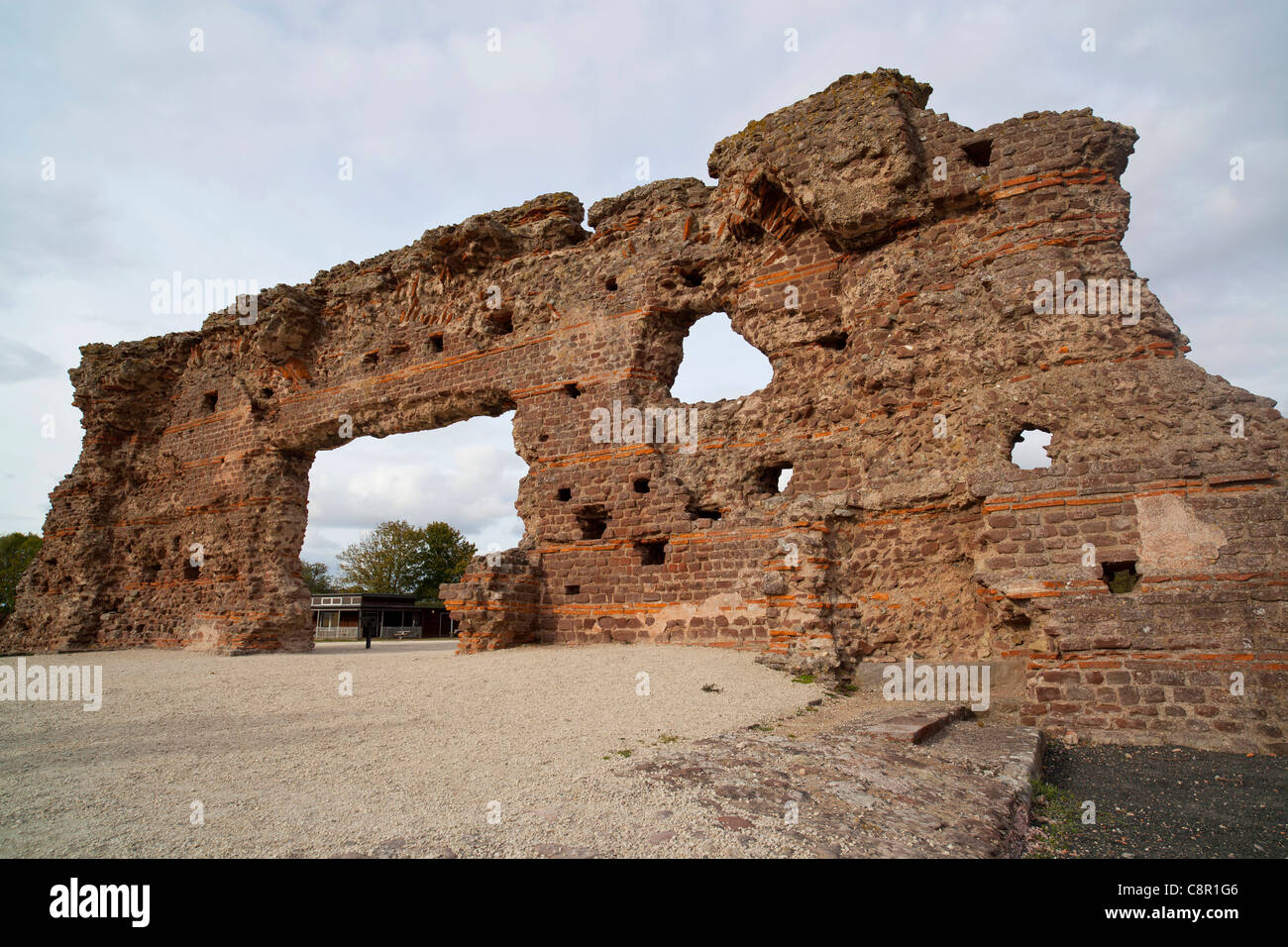 The Old Work, a fragment of the Roman Basilica wall still standing at ...