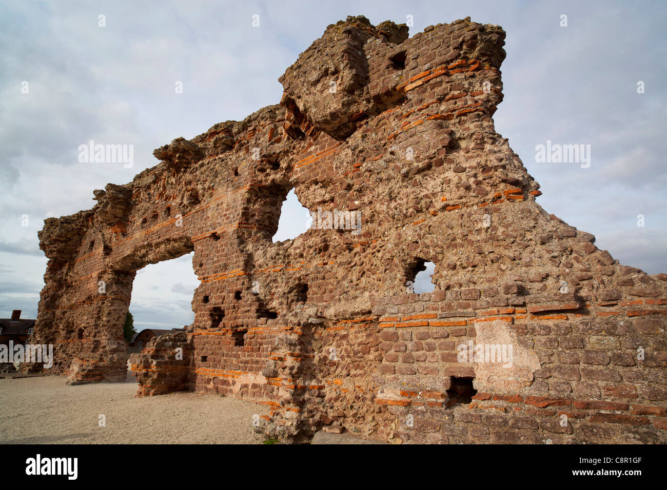The Old Work, a fragment of the Roman Basilica wall still standing at ...