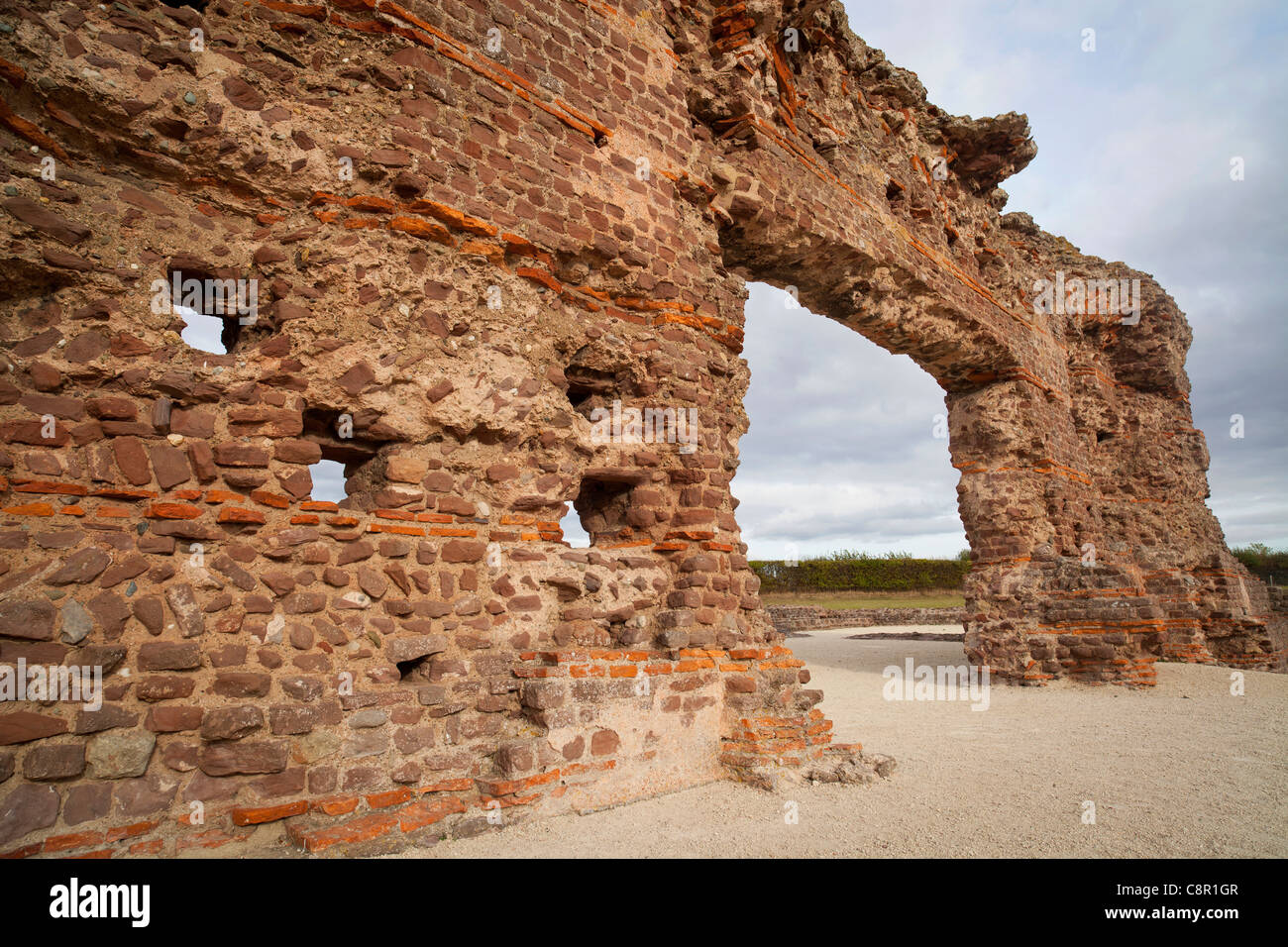 The Old Work, a fragment of the Roman Basilica wall still standing at ...