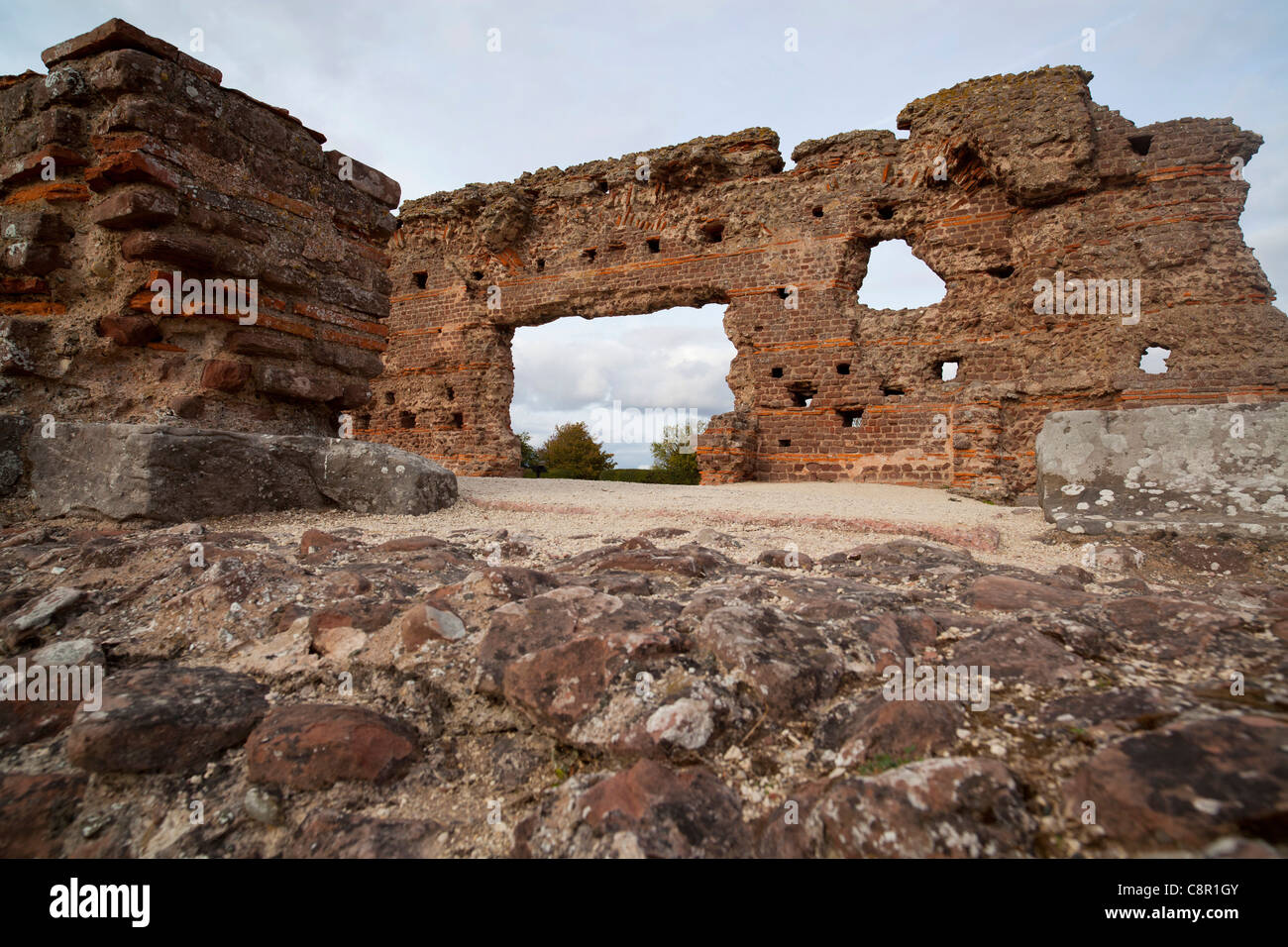The Old Work, a fragment of the Roman Basilica wall still standing at ...