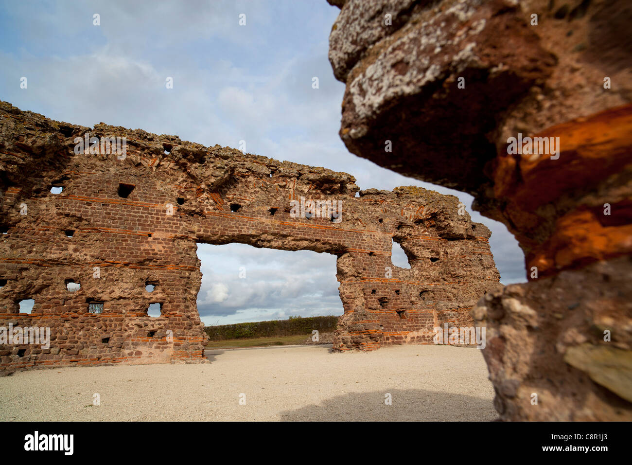 The Old Work, a fragment of the Roman Basilica wall still standing at ...