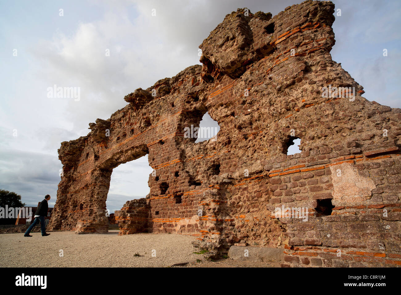 The Old Work, a fragment of the Roman Basilica wall still standing at ...
