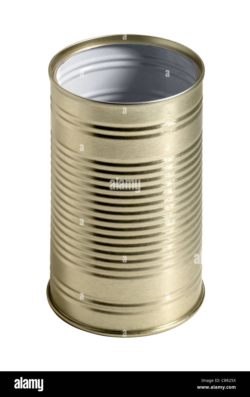 studio shot of a open tin can isolated with clipping path Stock Photo ...