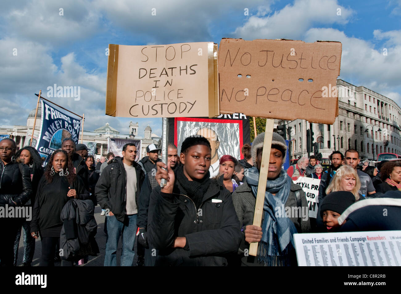 Families and friends of relatives who have died in police custody march ...