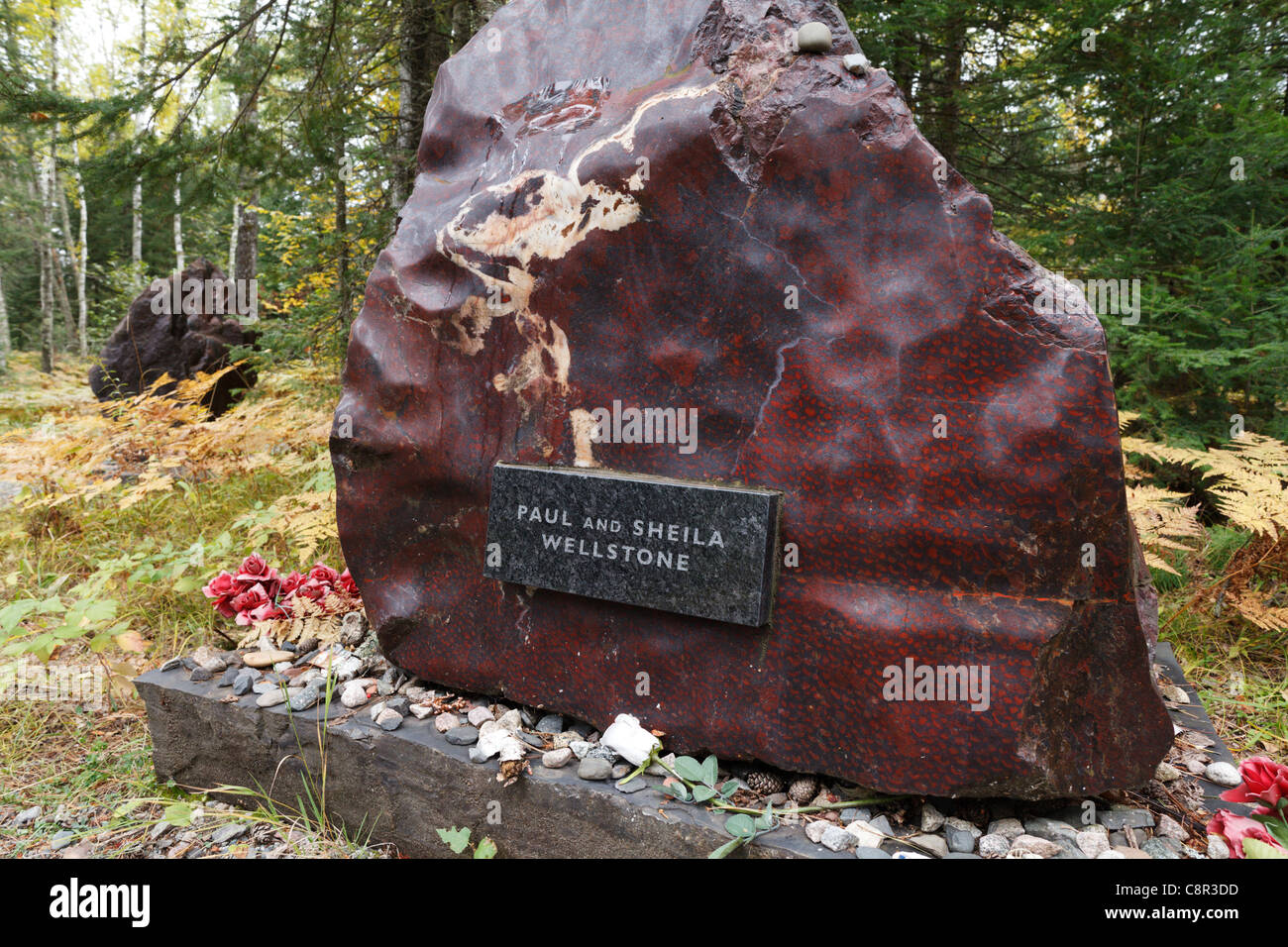The Paul and Sheila Wellstone Memorial near Eveleth in Northern ...