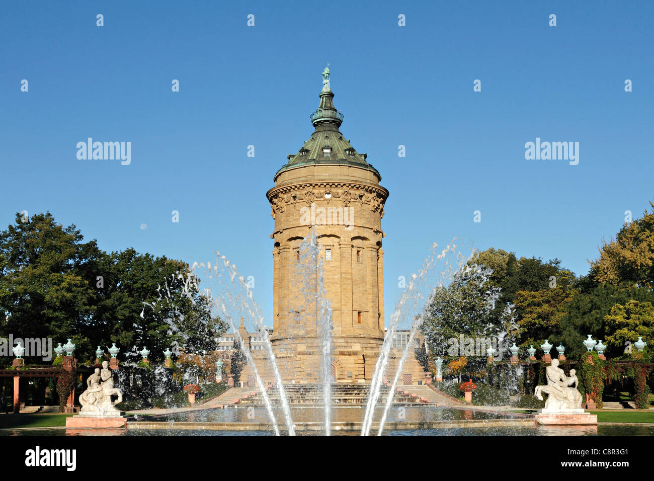 Water tower in mannheim germany hi-res stock photography and images - Alamy
