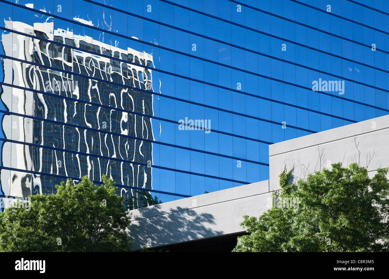 U.S.A. Texas, Route 66, Amarillo,buildings of the city center Stock ...