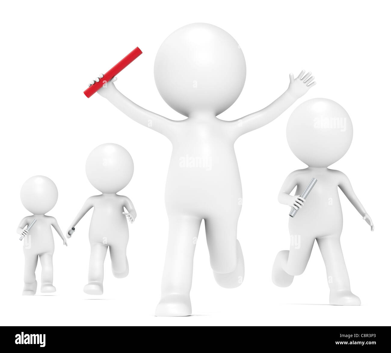 Relay team win Cut Out Stock Images & Pictures - Alamy