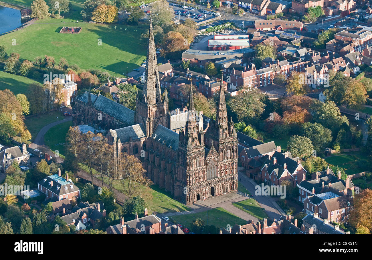 Aerial view of lichfield hi-res stock photography and images - Alamy