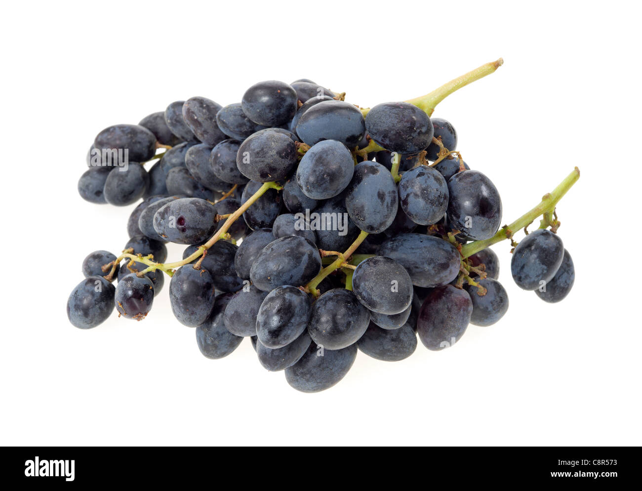 Two bunches of black grapes Stock Photo - Alamy