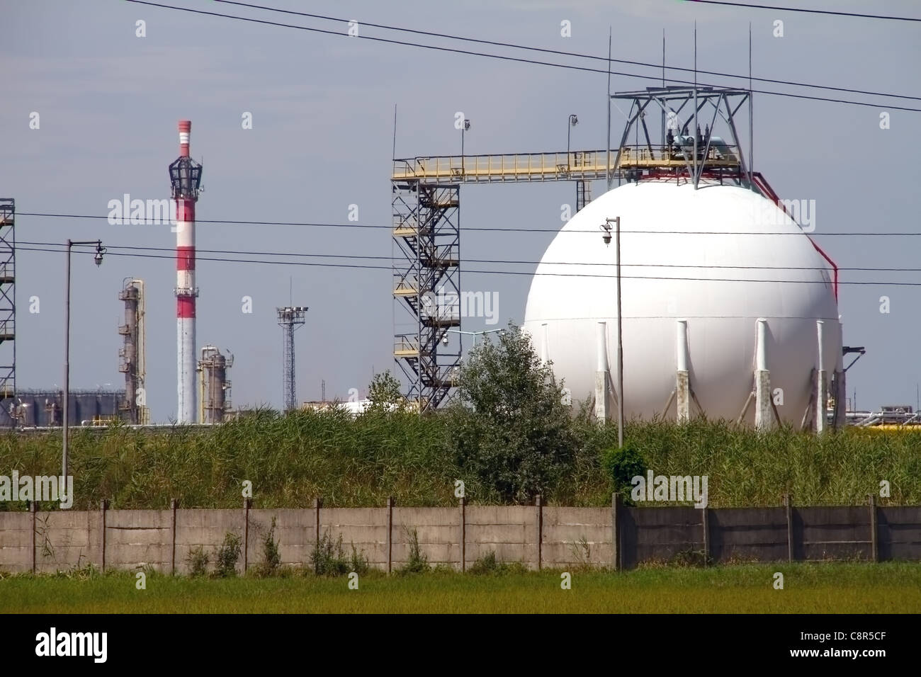 Chemical Factory in summer heat Stock Photo - Alamy