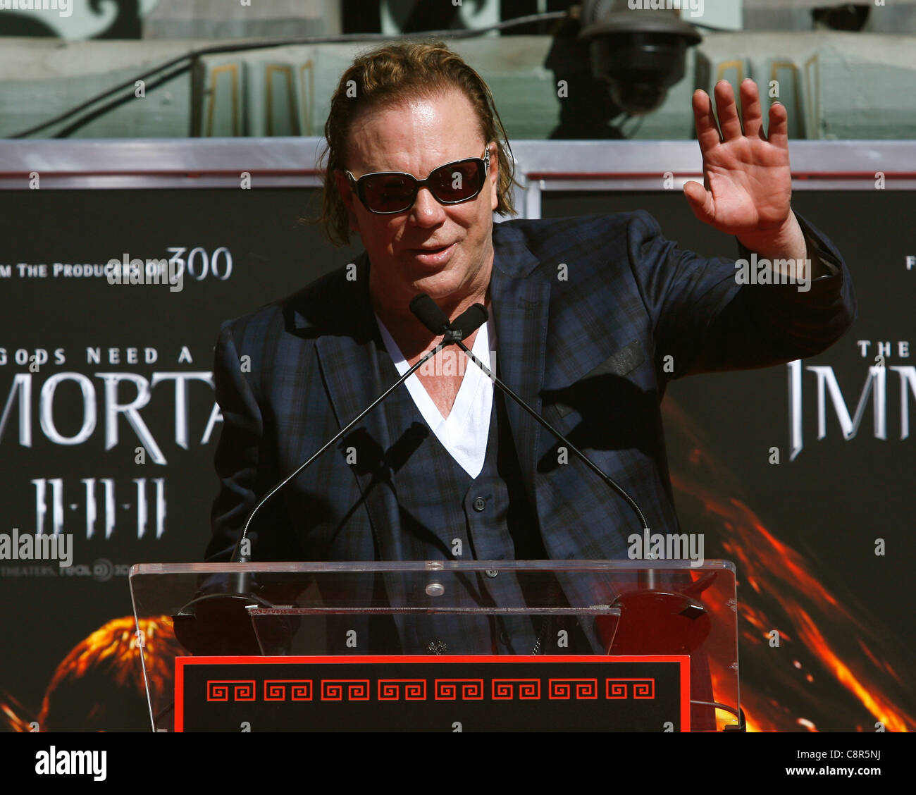 MICKEY ROURKE MICKEY ROURKE HAND AND FOOTPRINT CEREMONY HOLLYWOOD LOS ...