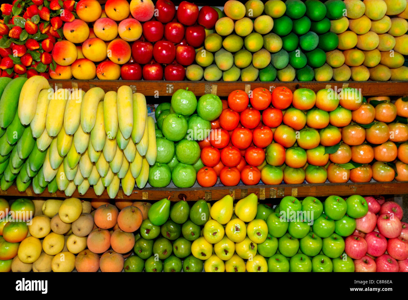 Fruits at Chatuchak market stall in Bangkok, Thailand Stock Photo - Alamy