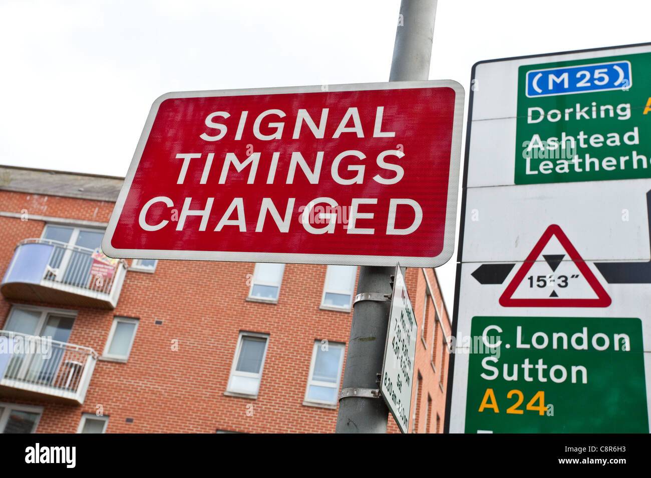 Signal timings changed hi-res stock photography and images - Alamy