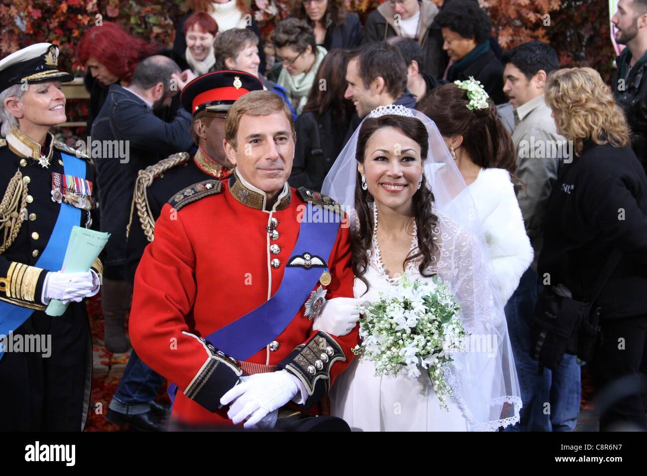 Matt Lauer, Ann Curry in attendance for The NBC Today Show Halloween ...