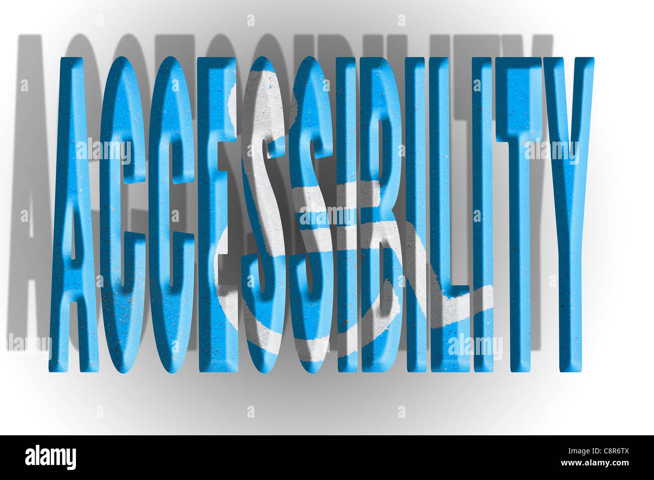 Accessibility letters illustration Stock Photo - Alamy