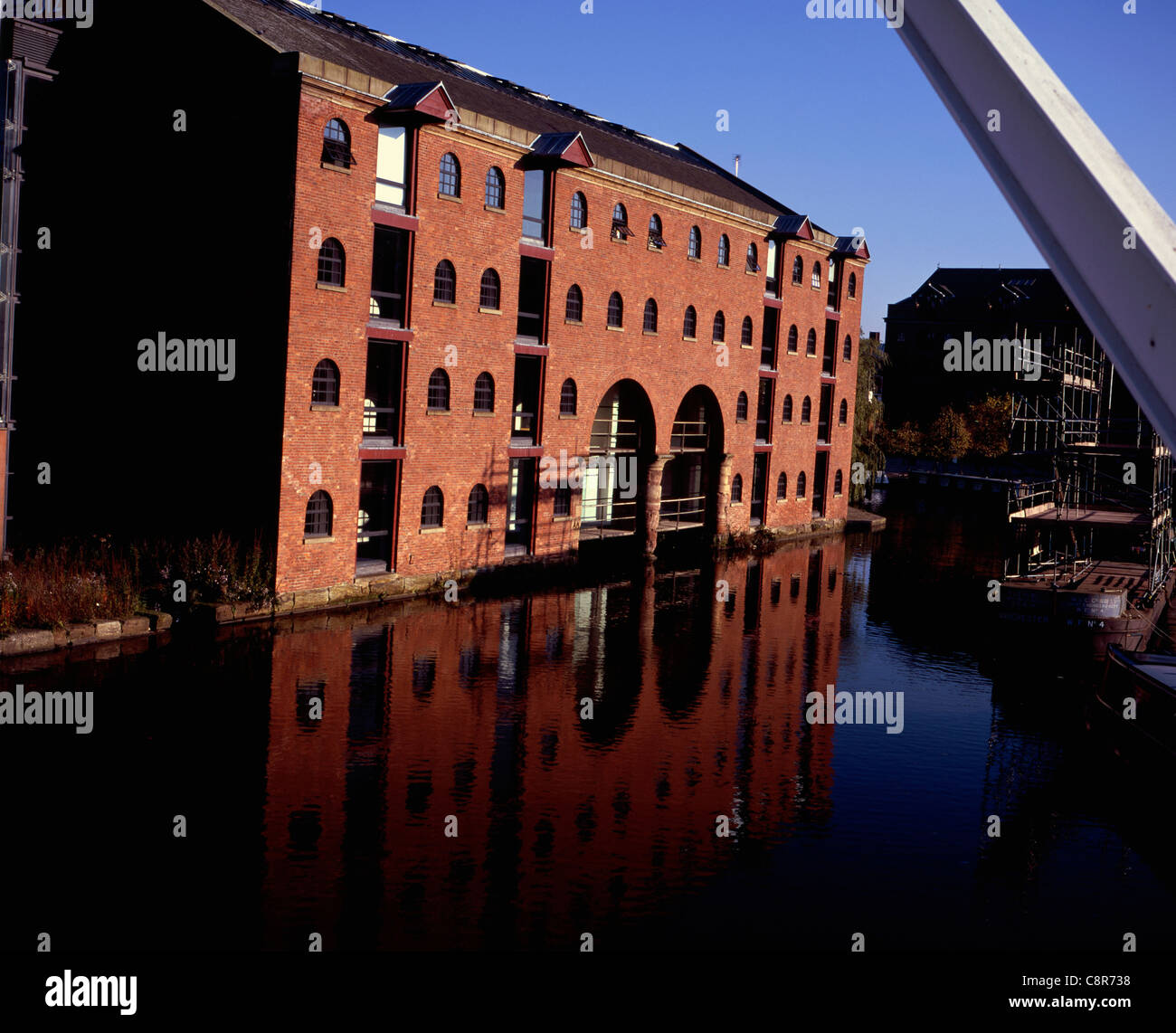 Restored Warehouse Castlefield Canal Basin Manchester England Stock ...