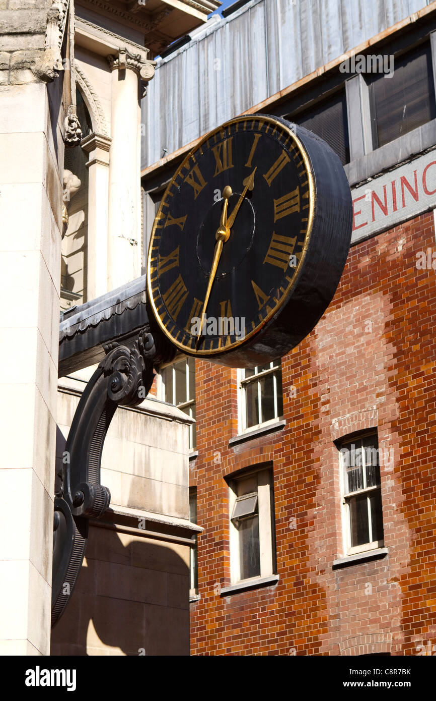 The clock at St Dunstan-in-the-West, Fleet Street, London Stock Photo ...