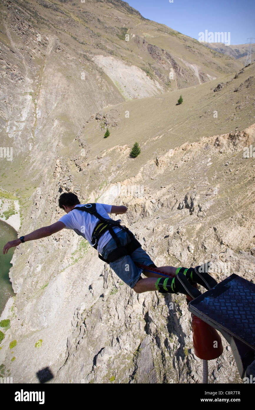 Bungy jumping, New Zealand Stock Photo - Alamy