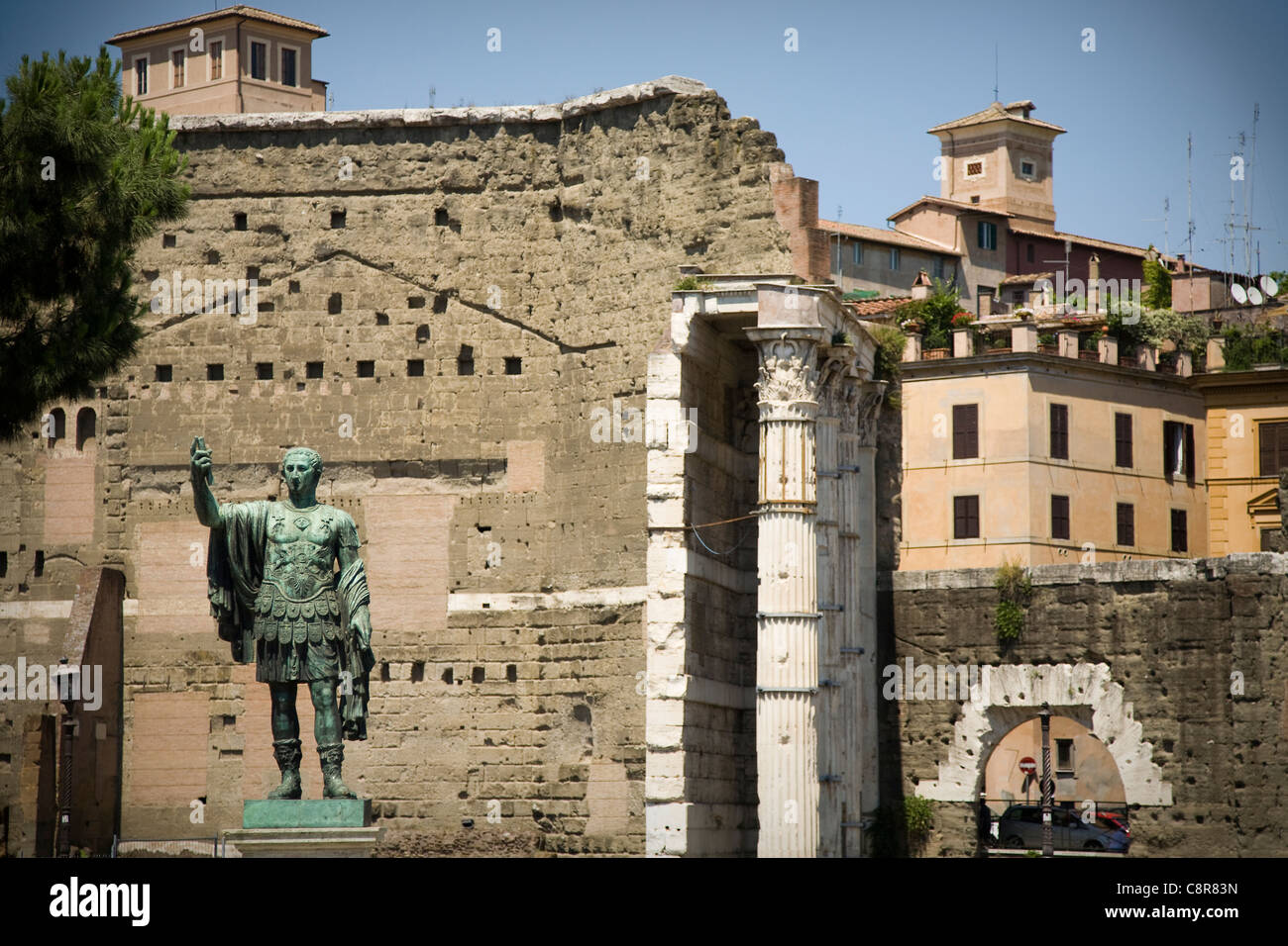A statue by the Roman Forum Stock Photo - Alamy