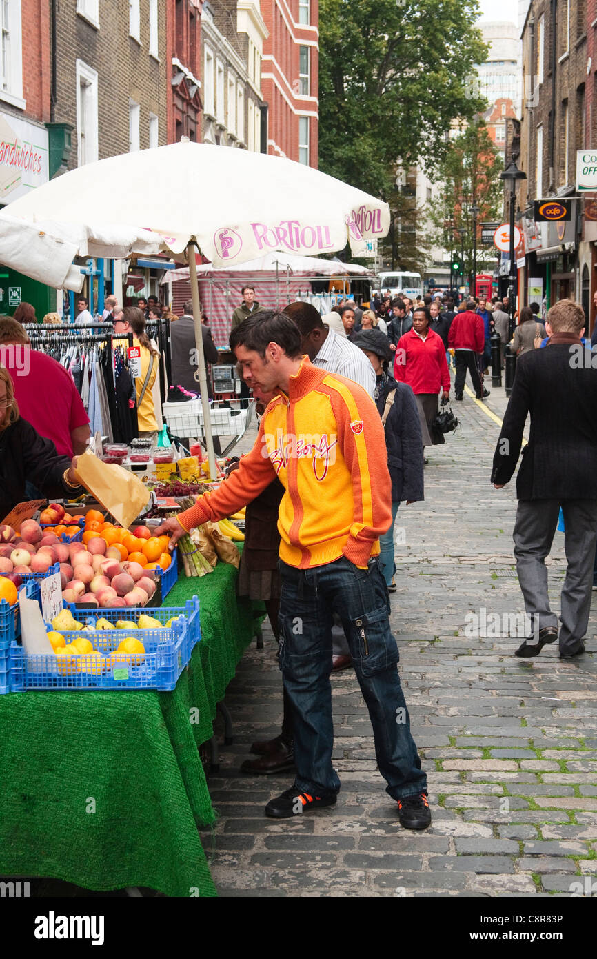 Man Buying Fruit From Market Stall High Resolution Stock Photography ...