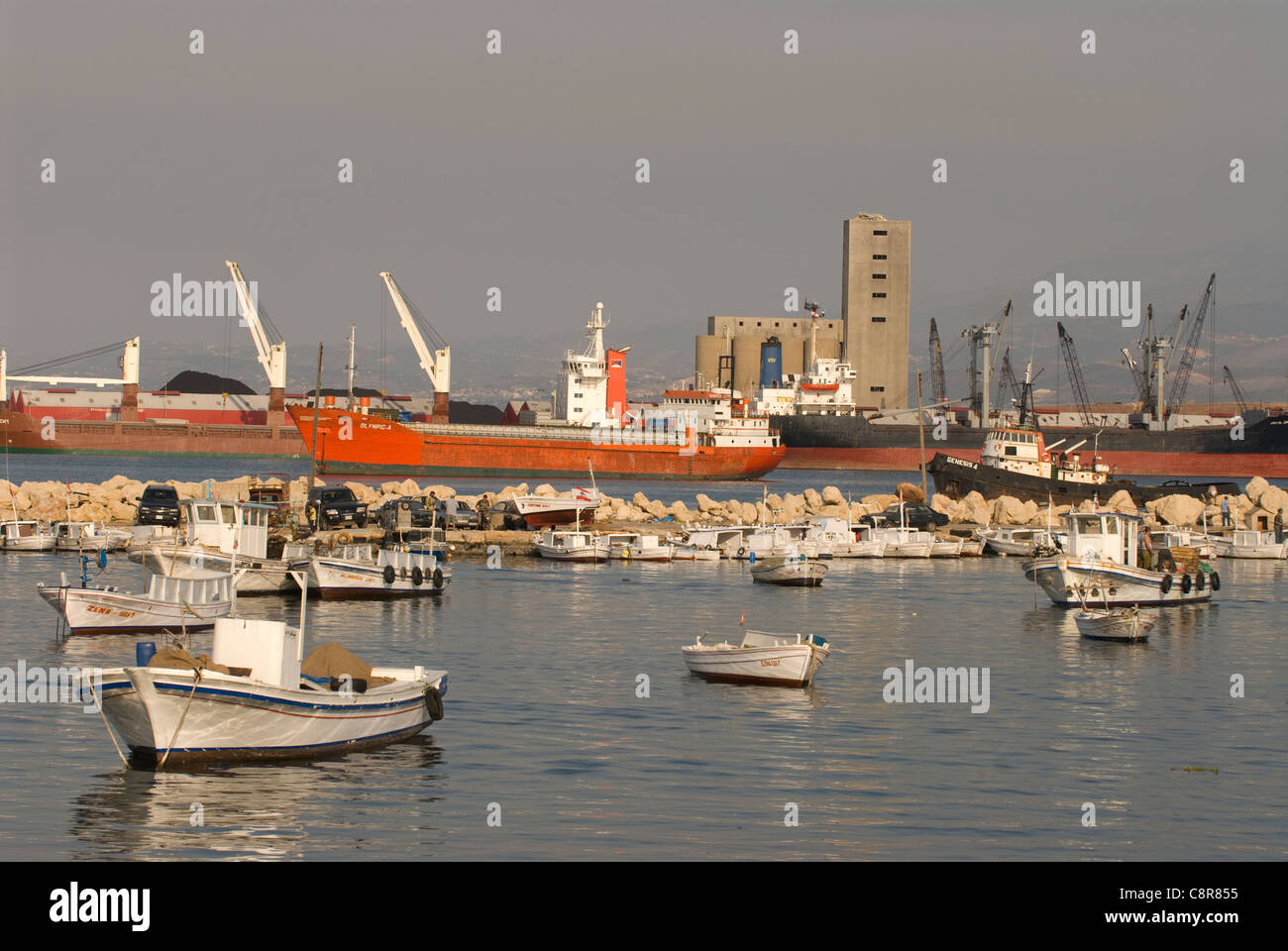 Port area (Al-Mina), Tripoli, northern Lebanon Stock Photo - Alamy