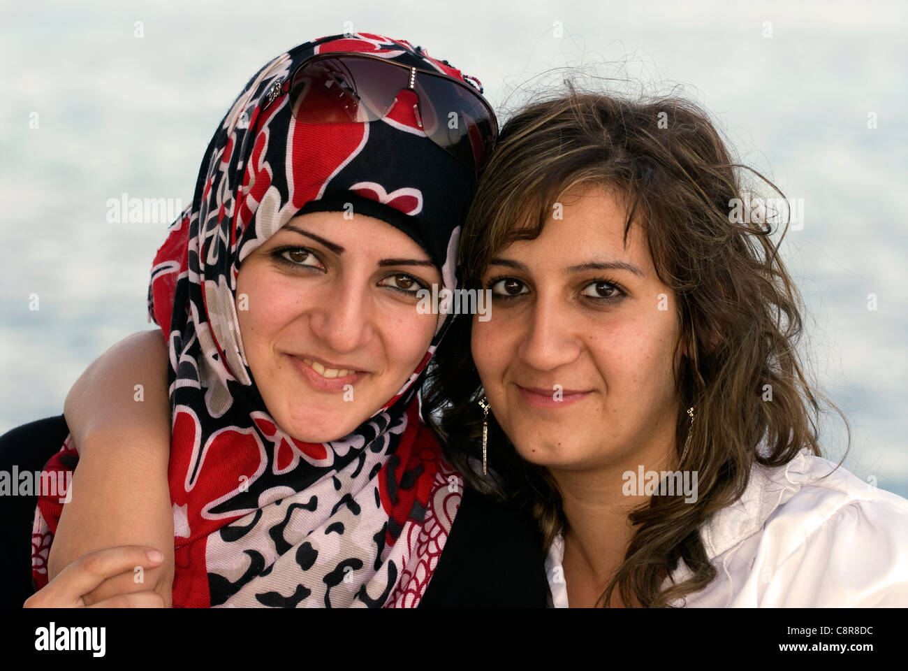 Two portrait headscarf travel hi-res stock photography and images - Alamy