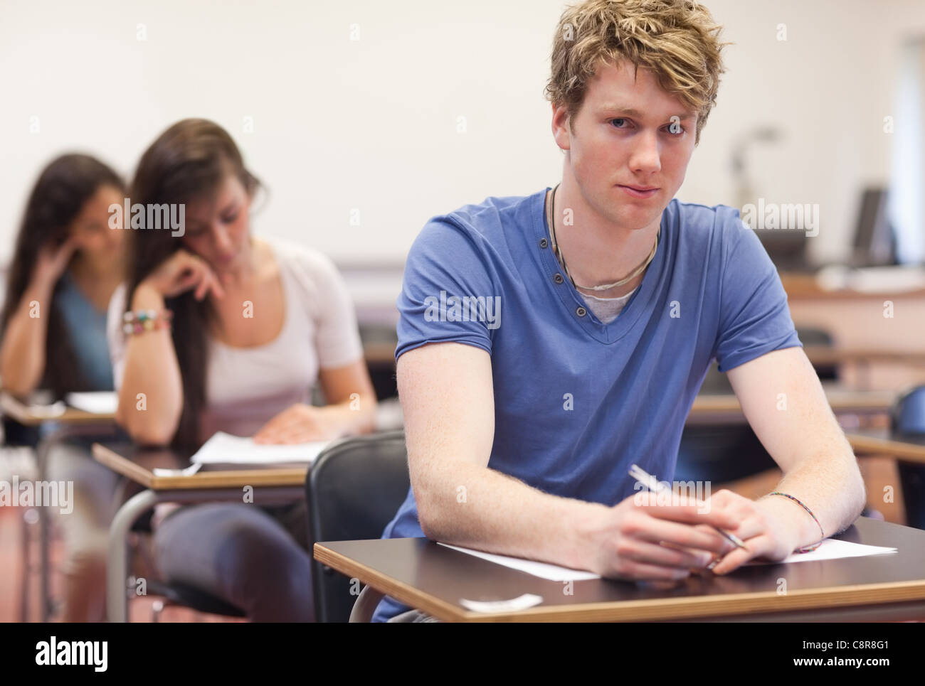 Student attending test at school hi-res stock photography and images ...