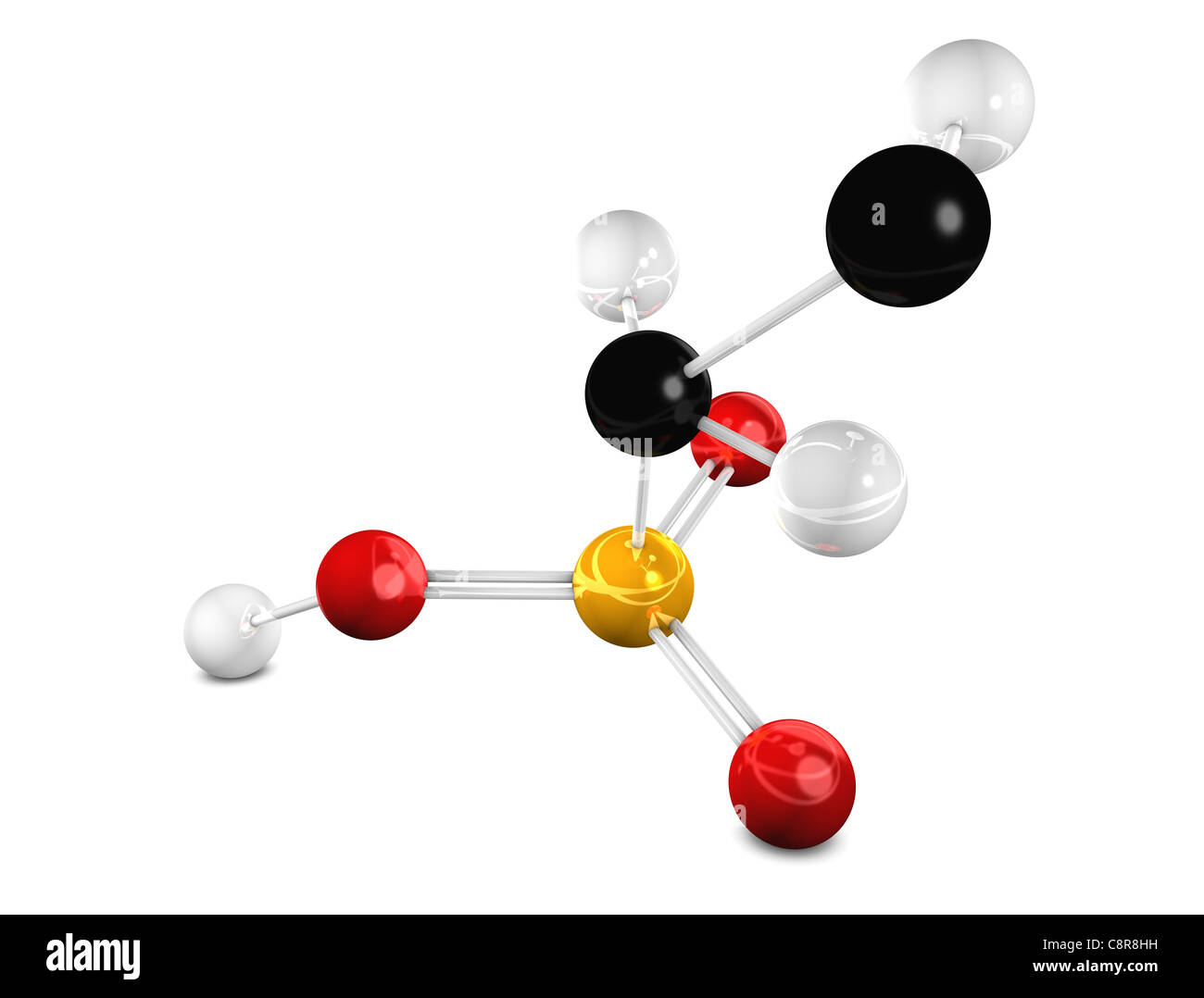 3d rendering, Conceptual illustration Molecules, isolated on white ...